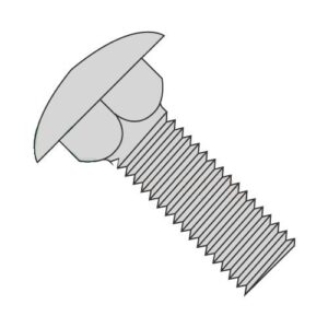 1/2-13 x 4 1/2" carriage bolts/fully threaded/steel/hot dipped galvanized (quantity: 130)