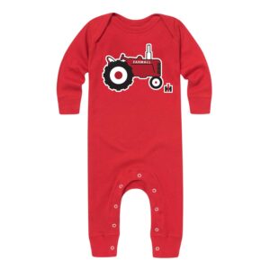 country casuals international harvester - ih little tractor - baby long legged bodysuit - size 6 months