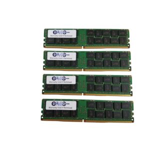 cms 64gb (4x16gb) ddr4 17000 2133mhz ecc registered dimm memory ram upgrade compatible with dell® poweredge r730, poweredge r730xd, poweredge t630 load reduced for servers only - b102