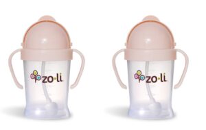 zoli bot 2 pack sippy cup (blush blush)