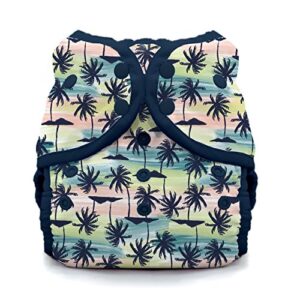 thirsties reusable swim diaper, snap closure, palm paradise size two (18-40 lbs)