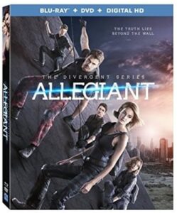 allegiant blu-ray/dvd combo shailene woodley, theo james