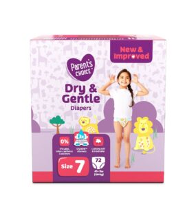 parent's choice diapers (size 7, count 78, pack of 2)