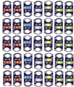 leyal 50pcs/lot smart electronics lilypad led red/white/orange/emerald green/blue/yellow/yellow green light module for arduino ids lilypad led module