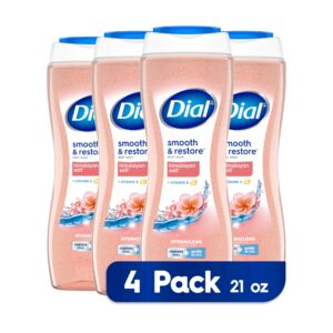 dial smooth & restore body wash, himalayan salt, 21 fl oz (pack of 4)