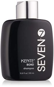 seven haircare kente bond shampoo for split ends + damaged hair, sulfate free, cruelty free with green tea, guar & pro vitamin b5 for men & women, made in usa, 10.8 oz.