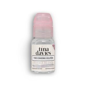 tina davies professional shading solution - permanent eyebrow makeup - dilute pigment - add depth to machine or manual shaded microblading - 1/2oz