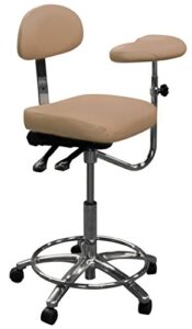 dentists unite 507-11 dental assistant stool, tilt, rectangular seat, dusty jade