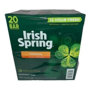 irish spring bar soap (20/4 oz net wt oz), original, 80 ounce (pack of 1)