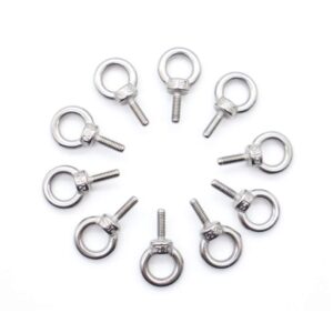 eowpower 10 pieces m3 male thread machinery shoulder lifting ring eye bolts