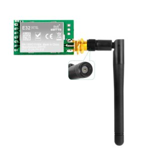 gowoops sx1278 lora radio wireless 433mhz 410~441mhz uart serial module transmitter receiver + 433mhz 3dbi sma antenna, compatible with arduino stm32 51 single chip microcomputer