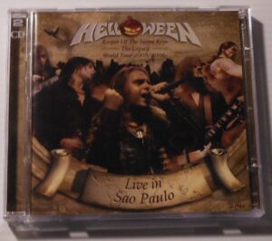 helloween-keeper of the seven keys the legacy 2 cd world tour 2005/2006 live in sao paulo (steamhammer records)[double cd format]discs and insert in very good condition