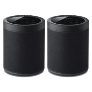 yamaha wx-021 musiccast 20 wireless speakers - pair (black)