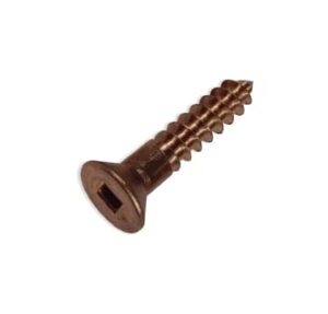 #6 x 5/8 silicon bronze wood screws, flat head, square drive qty 50