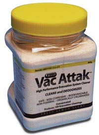 vac attack evacuation system cleaner powder lemon 800gm/jar