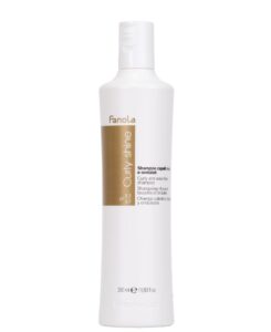 fanola curly shine curly and wavy hair shampoo, 350 ml