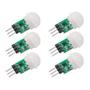 onyehn pir motion sensor modules, mini pyroelectric human motion ir sensor detector(6 pack)