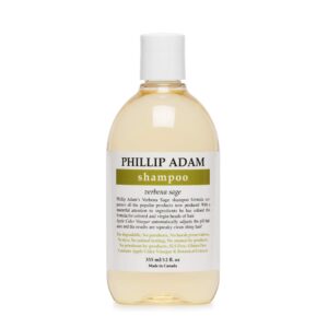 phillip adam verbena sage shampoo for shiny hair - sulfate free and paraben free - for all hair types - 12 fl oz