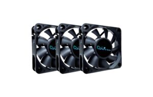 apevia cf6015s-3 (3 pk) 60mm x 60mm x15mm black case fan w/4pin molex + 3pin motherboard adapter