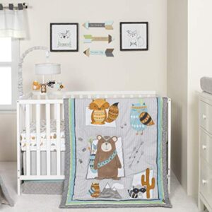 trend lab lodge buddies 3 piece crib bedding set