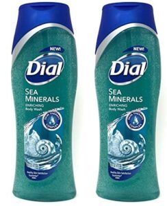 dial skin therapy enriching body wash, sea minerals 16 oz (pack of 2)