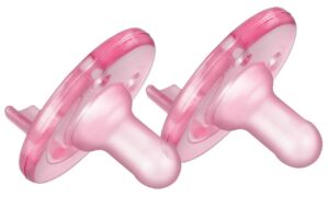 philips avent super soothie pacifier, pink, 3+ months, 2 pack, scf192/07