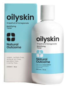 natural outcome oily skin face toner | purifying astringent facial toner | naturally keeps skin matte & shine free | minimizes appearance of pores while keeping skin hydrated with aloe vera | 8 oz