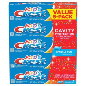 crest kid's toothpaste, sparkle fun (4.6 oz, 5 pk.)