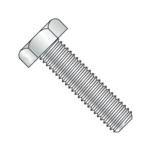 5/16 x 2-1/2" fully threaded hex tap bolt a307 grade a, plain steel (quantity: 100) coarse thread, 5/16-18 x 2-1/2"