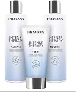 pravana intense therapy cleanse - intense therapy nourish - intense therapy treat shampoo, conditioner, and mask set - total 3 items