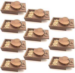 a plus+ 10 pcs eco wooden usb flash drive 16gb heart shaped with matching box for wedding photography valentine's day