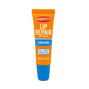 o'keeffe's cooling relief lip repair lip balm for dry, cracked lips, .35 ounce tube, (pack of 1)