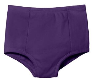 city threads boys & girls training underwear pants panties underpants for potty training kids toddlers - all cotton for sensitive skins spd sensory friendly clothing, purple, 4t