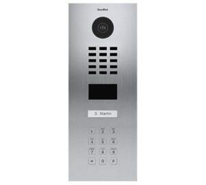 doorbird ip video door station d2101kv, stainless steel v2a brushed - grinding dust resistant - 1 call button- keypad - poe capable