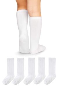 la active girls knee high socks cozy warm cotton uniform athletic socks for toddlers dress socks