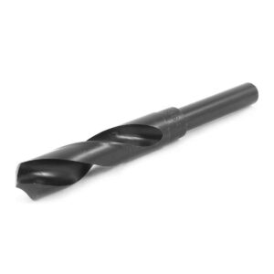 xmhf 18.5mm tip diameter hss reduced shank drill bit 1/2"straight shank drilling hole tool black oxidation