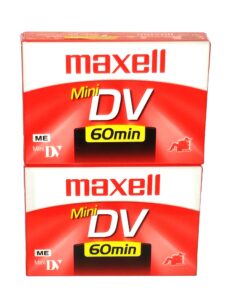 maxell 298012 mini dv 2 pack