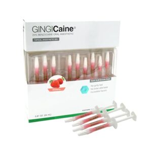 prophy magic oral anesthetic gel in syringe by gingicaine, 1.2ml strawberry flavored oral anesthetic gel for smooth local anesthetic application