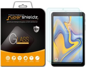 supershieldz (2 pack) designed for samsung galaxy tab a 8.0 inch (2018) (sm-t387 model) tempered glass screen protector anti scratch, bubble free