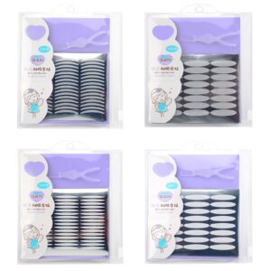 eyelid tape lift strips, 1344pcs/4pack invisible one/two side sticky double eyelid tape stickers, medical fiber, instant eyelid lift no surgery perfect for hooded, droopy, uneven, mono-eyelid