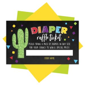 25 baby shower diaper raffle tickets for baby shower games to play - fiesta baby shower games gender neutral, diaper raffle cards, baby raffle tickets, baby shower invitation inserts, baby shower idea