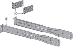 rw routerswholesale mounting kit compatible/replacement for cisco catalyst c9500 switches / c9500-4pt-kit=