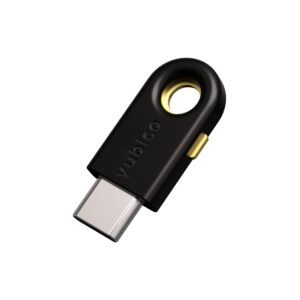 yubico yubikey 5c - two factor authentication usb security key, fits usb-c ports - protect your online accounts with more than a password, fido certified