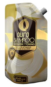 ouro shampoo toning nuance blonde silver hair treatment | champu matizador para cabellos rubio y platinado 33.81 oz