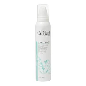 ouidad vitalcurl+ curl defining mousse, lightweight hair foam, styler for soft, touchable hold, adds shine, bounce & volume, for spiral curls