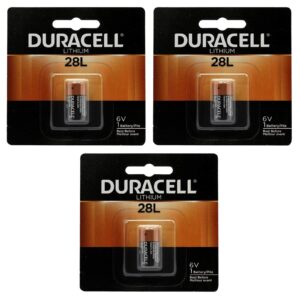 duracell 28l lithium battery (value pack of 3)