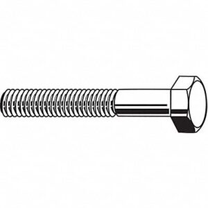 7/16-20 x 2-3/4" grade 8 yellow zinc unf (fine) hex head cap screws, 10 pk.