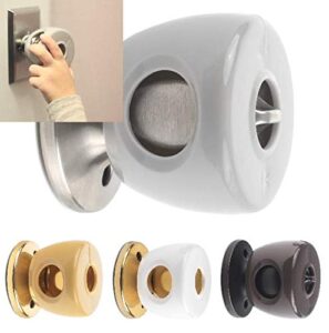 unababy - silver/grey door knob safety cover - choose 1 of 4 colors available - beautifully designed to blend with doorknob color - 4 pack (all grey) - child proof doors - toddler and baby safety