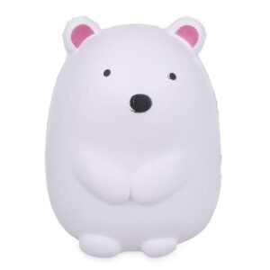 anboor 5.1 inches squishies polar bear kawaii soft slow rising scented animal squishies stress relief kids toys gift collection decorative props white