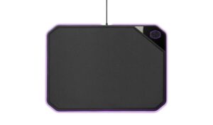 cooler master dual-sided gaming mouse pad with rgb illumination and software customization